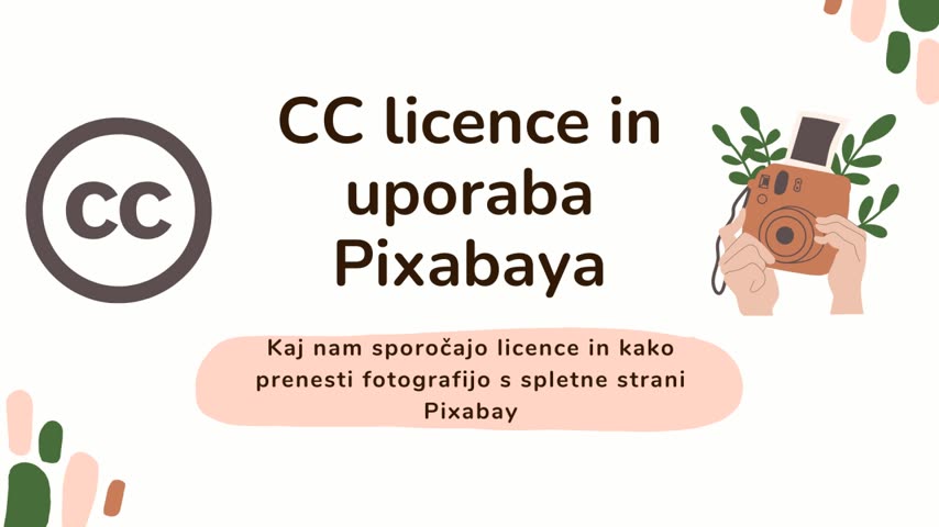 CC licence in Pixabay