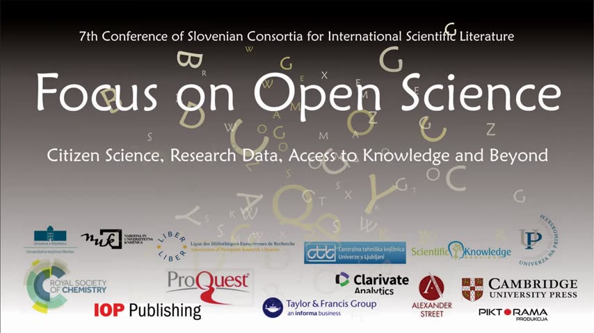 Focus on Open Science, from 11.00 - 12.45
