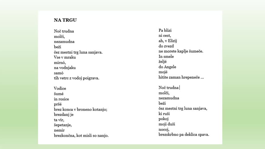 Dragotin Kette: Na trgu